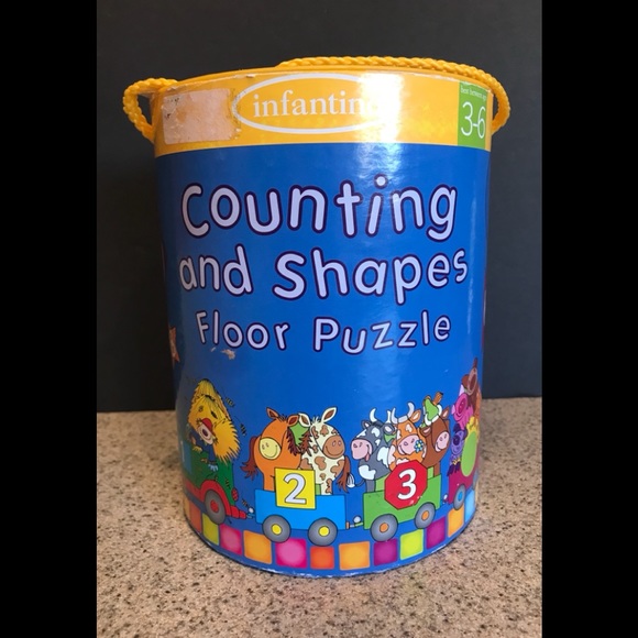 Infantino | Toys | Infantino Counting Shapes Floor Puzzle Train Car ...